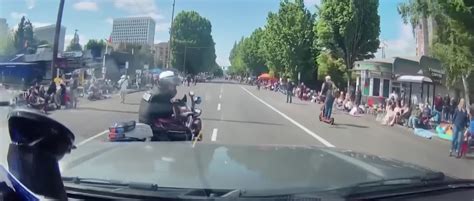 Road Raging Chevy Avalanche Owner Drives Through Parade