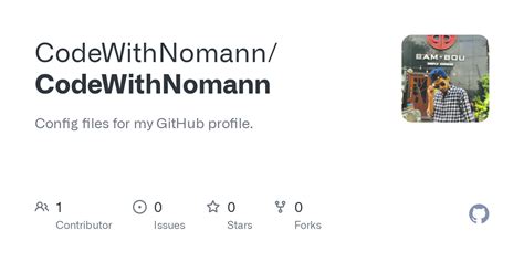 GitHub CodeWithNomann CodeWithNomann Config Files For My GitHub Profile