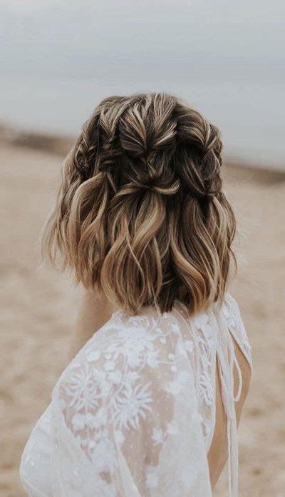 35 Cute And Easy Ways To Style Short Hair Pull Through Bridal Hair