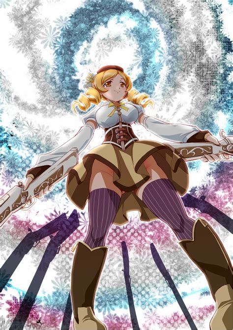Tomoe Mami Mahou Shoujo Madoka Magica And 1 More Drawn By Cpro Danbooru
