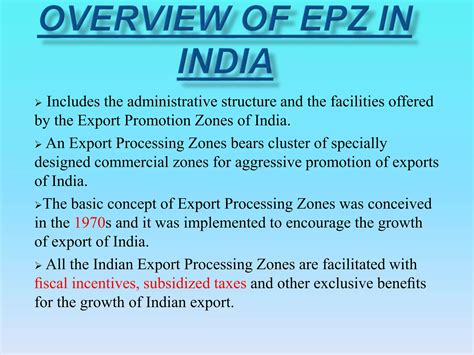 Export Processing Zone Pptx