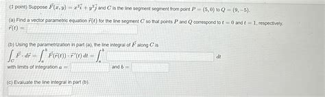 Solved 1 Point Suppose Vec F X Y X2vec I Y2vec J Chegg