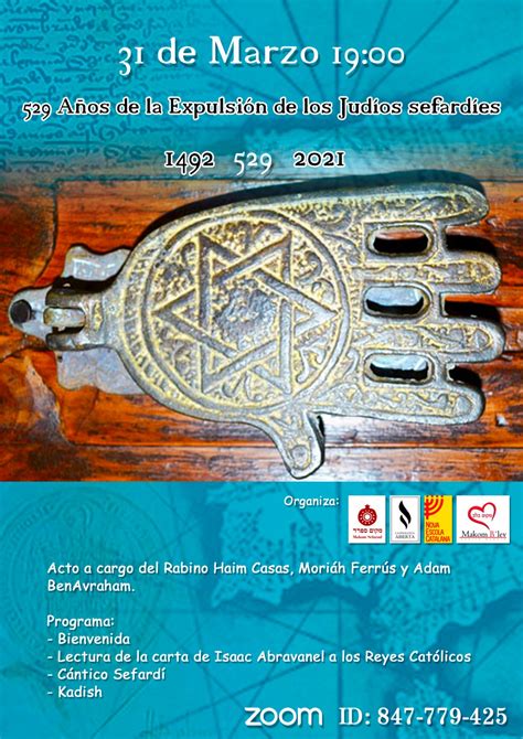 Acto En Memoria De La Expulsión De 1492 Rabbi Haim