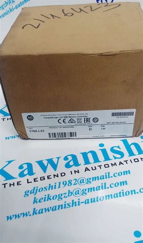 CompactLogix PLC L4X ControlNet Module Allen Bradley PLC Rockwell 1768