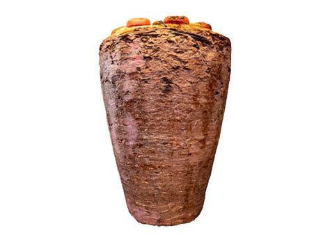 Premium Photo Doner Kebab Meat On Isolated White Background
