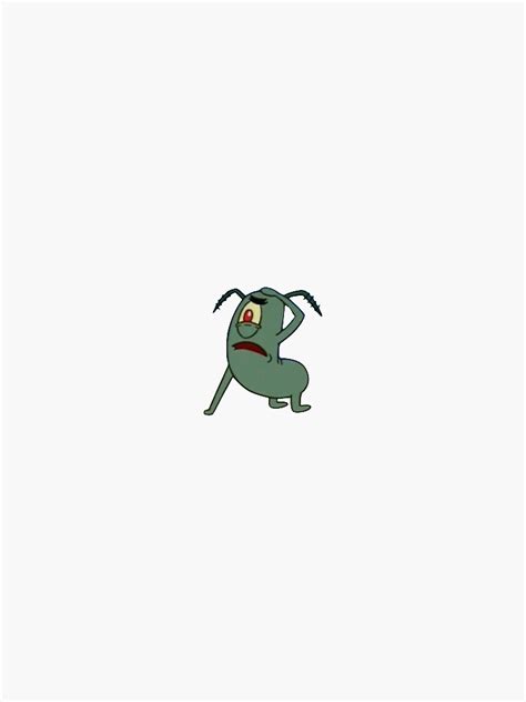 Sexy Plankton Sticker For Sale By Amjadalomar Redbubble