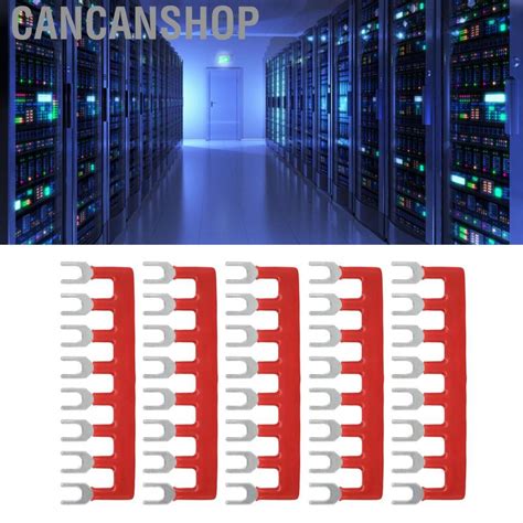Cancanshop Terminal Strip Blocks 10 ชน 400V 15A สารหนวงไฟ PVC สำหรบ