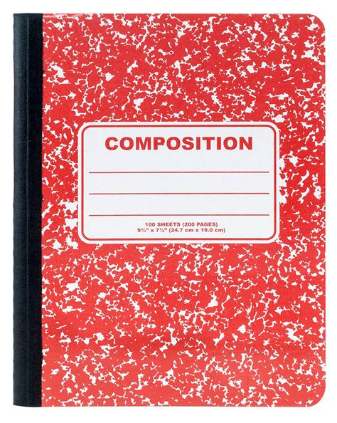 100 Sheets Color Composition Book Tdc Usa Inc