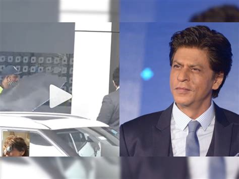 Shah Rukh Khan Hides Under Umbrella To Avoid Paparazzi Video Goes Viral
