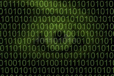 Blue Matrix Background Of Binary Numbers Matrix Of Computer Data Stock