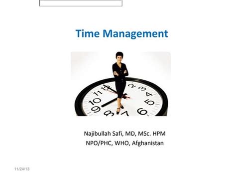 Time Management Ppt Pdf