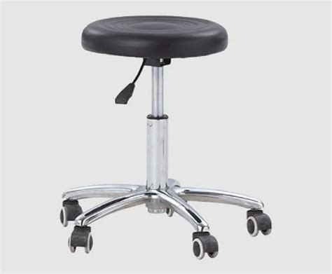 Stainless Steel Hospital Revolving Stool Without Back Cushion