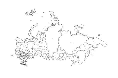 行政区画のロシアの政治地図 ロシアのベクターアート素材や画像を多数ご用意 ロシア 地図 ベクター画像 Istock