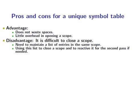 Symbol Table In Compiler Design Ppt