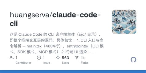 Claude Code Clireadmemd At Master · Huangservaclaude Code Cli · Github