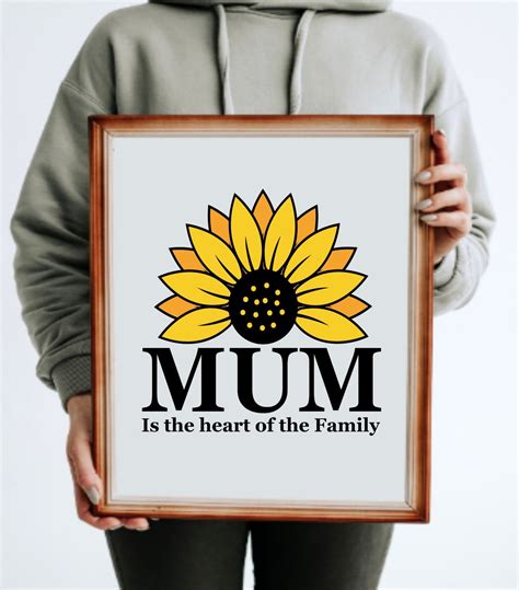 Mom Sunflower Svg We Love You Mom Svg Sunflower Svg Bundle Etsy