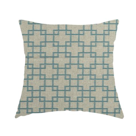 Aatifa Cubis Geometric Pattern Blue Upholstery Fabric Ctr 2548