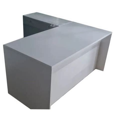 L Shape Mdf Modular Office Reception Table With Storage At Best Price In Ahmednagar