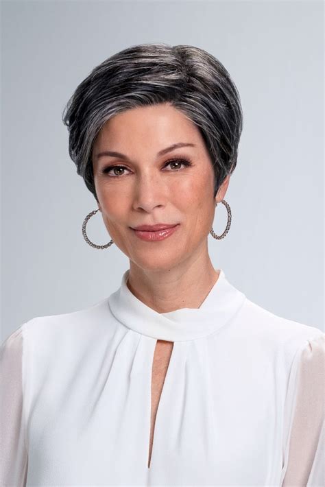 Evan Grey Pixie Wig Lace Front Short Style By Jon Renau