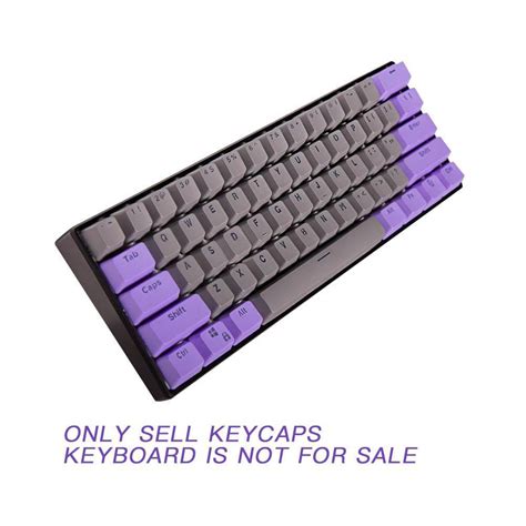 Ducky One 2 Mini Keycaps Backlight Gray And Purple Keycaps Diykeycap