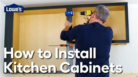 Kitchen Cabinet Installation Step By Step Video Guide Lowes