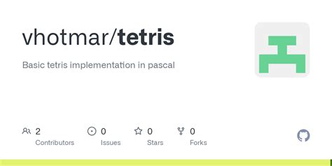 GitHub Vhotmar Tetris Basic Tetris Implementation In Pascal