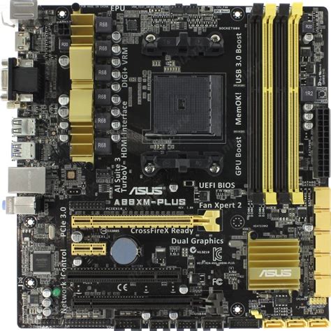 Материнская плата ASUS A88XM-PLUS - купить, цена, характеристики, отзывы