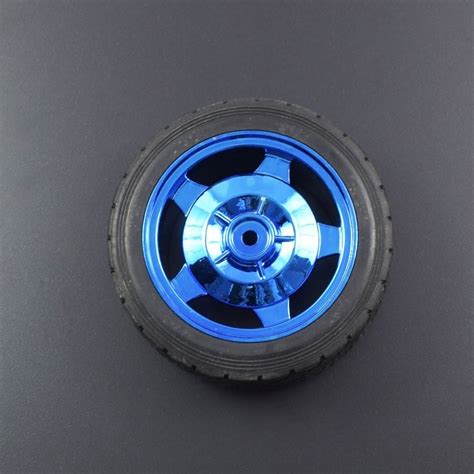 MM Large Robot Smart Car Wheel MM Width Surface Blue