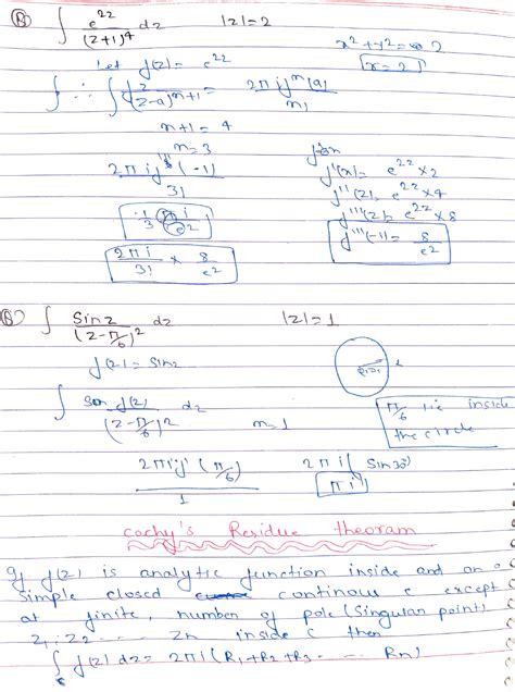 Cauchy Residue Theorem Cid Ri Ti 3 E L ~ 13 I A Z
