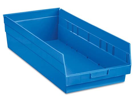 Plastic Shelf Bins 11 X 24 X 6 Blue S 23086blu Uline