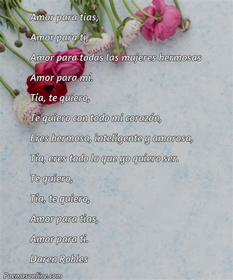 Cinco Poemas de Amor para Tías Poemas Online