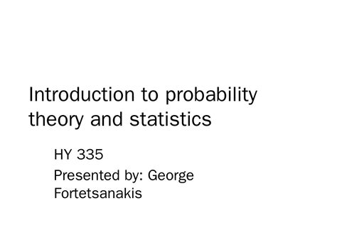 Probability Density Function Parameters