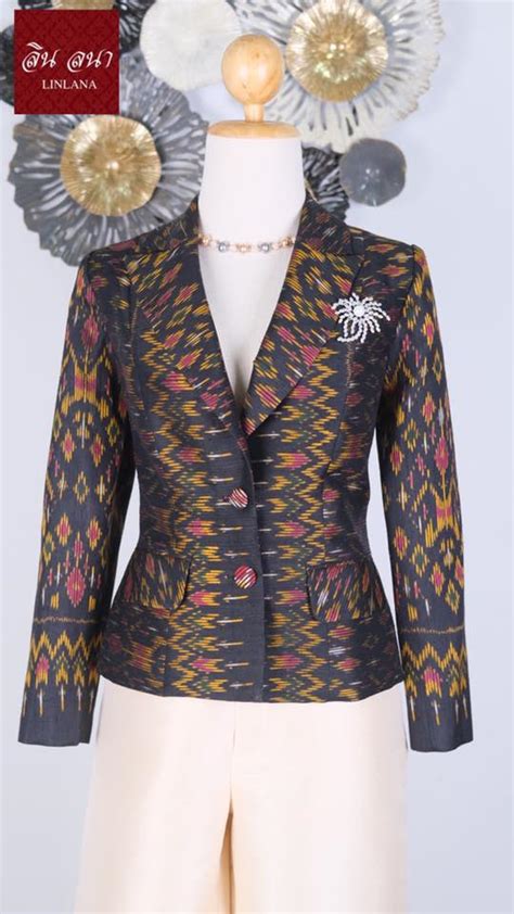 มาแล้วค่ะคอลเลคชั่นสูทผ้าไหมมัดหมี่ ลิน ลนา ผ้าไหมไทย