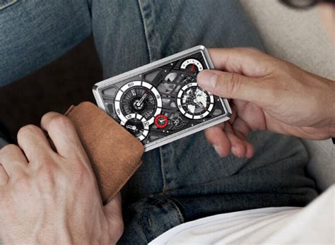 Slim And Titanium Cut Pocket Watch ‘mecascape By Code41 Shows Clockwork