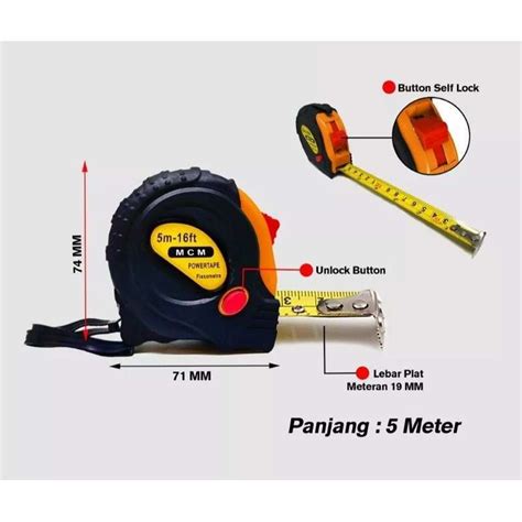 Promo Meteran Meter Tukang Bangunan Meteran Roll Bangunan Meteran Bangunan Diskon Di