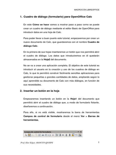 Macros En Libreoffice Descargar Gratis Pdf Point And Click Macro