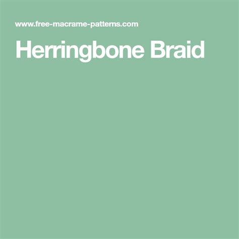 Herringbone Braid