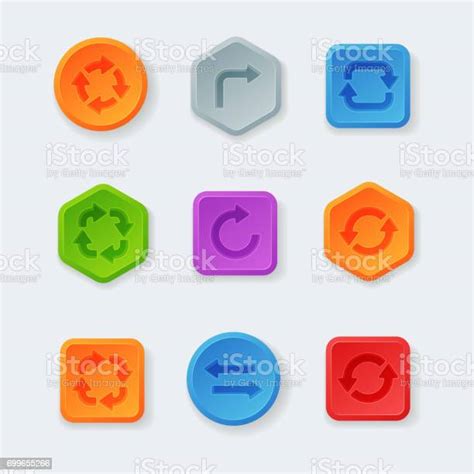 화려한 웹사이트 설정 버튼 디자인 벡터 일러스트 레이 션 광택 그래픽 레이블 서식 파일 배너 그래픽 프린트에 대한 스톡 벡터 아트 및 기타 이미지 Istock