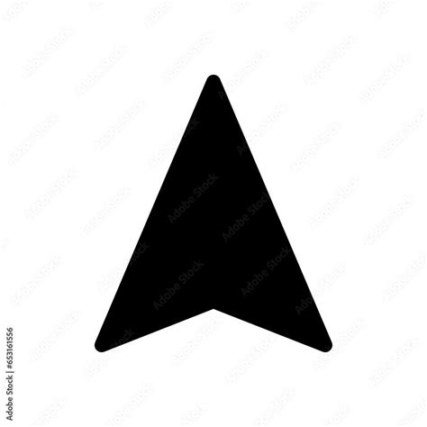 Cursor Icon In Glyph Black Mouse Pointer Cursor Arrow In Png Black