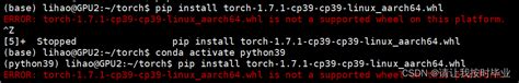 Linux服务器安装pytorchlinux安装torch Csdn博客