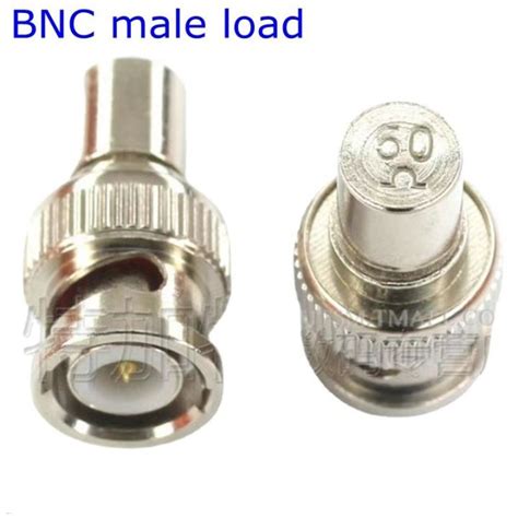 Pcs BNC Male Load Plug Connector Coaxial Brass Resistor Terminator Dummy BNC Male Loads