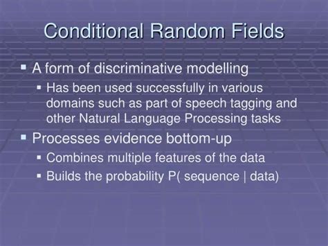 Ppt Conditional Random Fields Powerpoint Presentation Free Download