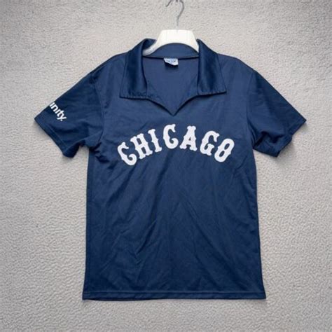 Chicago White Sox Polo Shirt Mens Medium Blue Short Sleeve Sga Xfinity