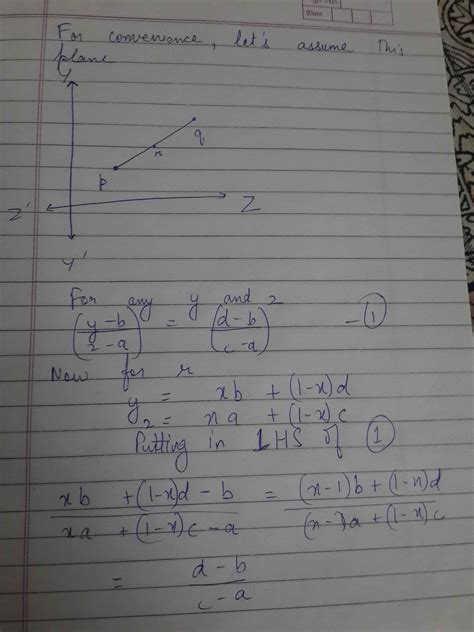 Computational Geometry Intuition Behind The Formula Of Convex Combination Of Two Distinct