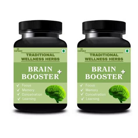 Brain Booster Memoran Supplement For Mind Care 100a Yurvedic 2 X 60