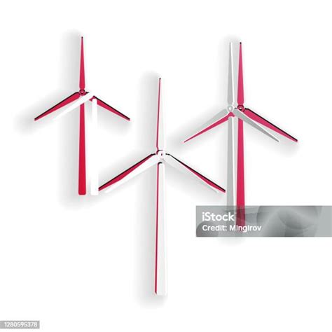 흰색 배경에 격리 된 풍력 터빈 아이콘을 종이 잘라 풍력 발전기 기호 풍차 실루엣 전력 생산을 위한 풍차 종이 아트 스타일 벡터 개발에 대한 스톡 벡터 아트 및 기타 이미지