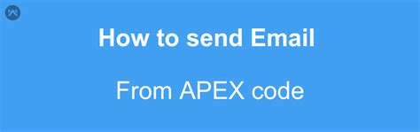 How To Send Email From Apex With Standard Singleemailmessage Class