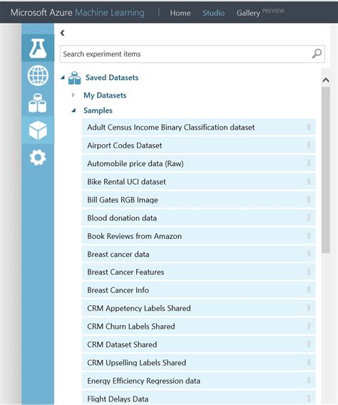 开启微软机器学习之旅 如何从不同数据源将样本数据导入Azure Machine Learning Studio 超伦 博客园