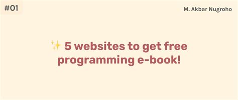 5 Websites To Get Free Programming E Book Dev Community
