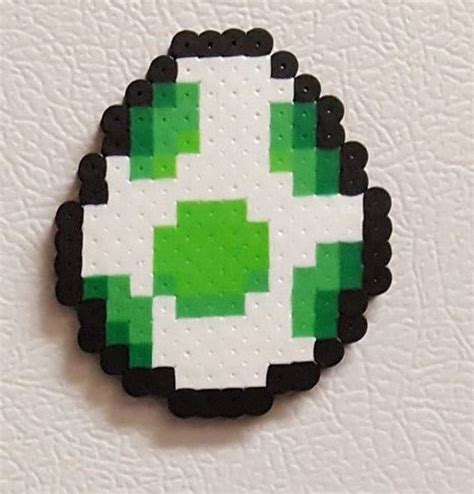 Yoshi Perler Eggs Bit Pixel Art Perler Bead Art Yoshi Etsy Perler Bead Art Perler Bead